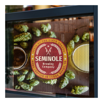 Perforated Signage - Turn Your Window into 1-way Billboard - Comgraphx